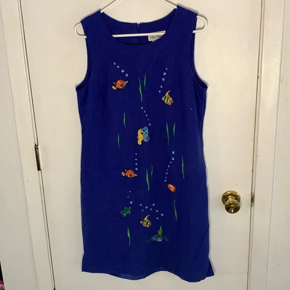 Ultra Dress Collection | Dresses | Ultra Dress Royal Blue Linen Blend ...